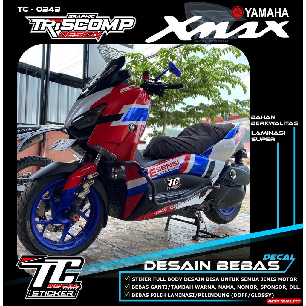Jual Decal Xmax Full Body Desain Custom Elegan Bebas Request - Decal ...