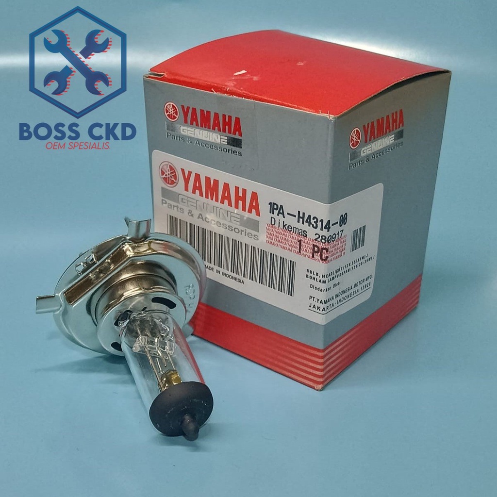 Jual Bohlam Lampu Depan Halogen Socket H4 Yamaha Vixion Byson CB 150 R Verza 35W 12V 1PA ...