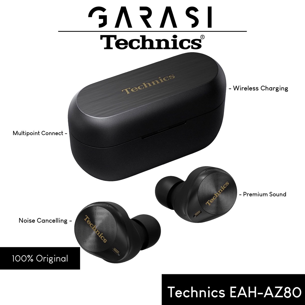 Jual Technics EAH-AZ80 True Wireless Noise Canceling Bluetooth Earbuds ...