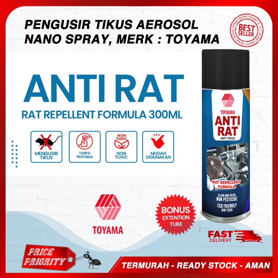 Jual Pengusir Tikus Alami Aerosol Spray Semprotan Obat Pembasmi Tikus ...