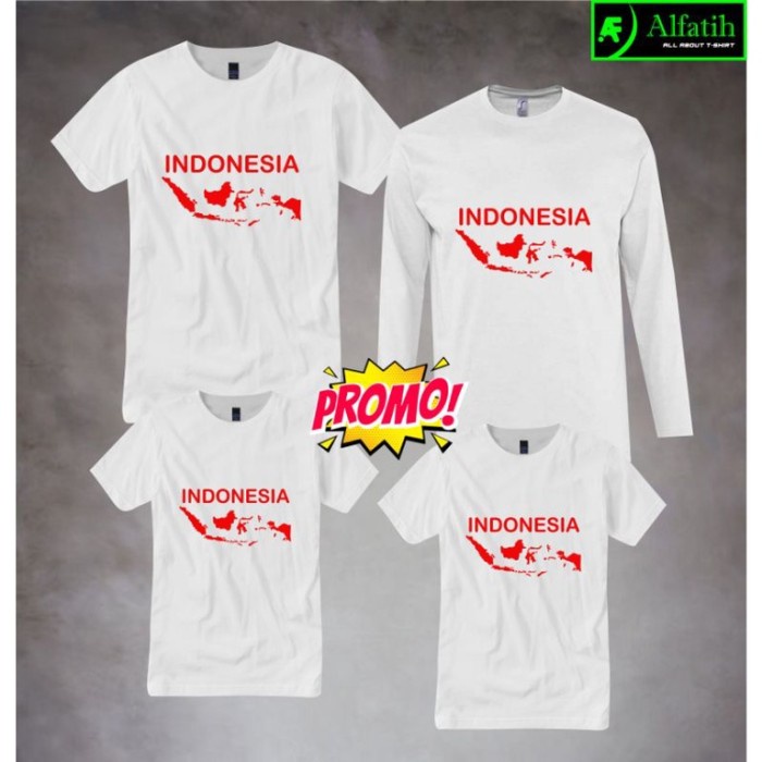 Jual READY Kaos Couple Seragam Keluarga Indonesia Agustusan kemerdekaan Baju | Shopee Indonesia