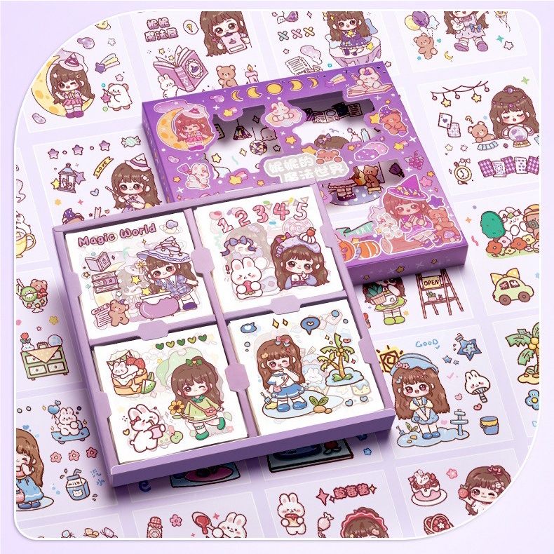 Jual NINI STIKER KOREA ISI 100 PCS STICKER DECO |STICKER VIRAL TICKER ...
