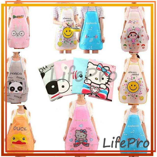 Jual CELEMEK DAPUR APRON MASAK ANTI AIR KARAKTER KARTUN LUCU WATERPROOF ...