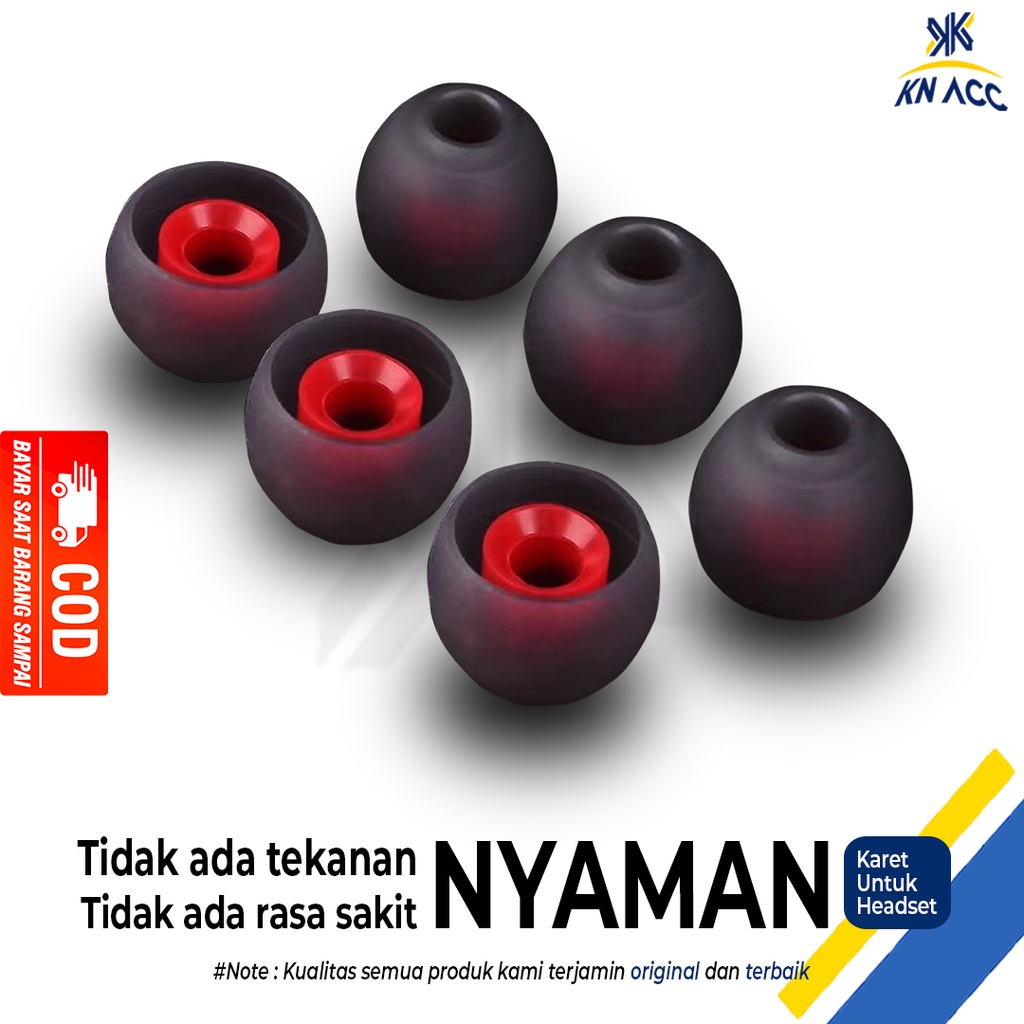 Jual [KN ACC] SILIKON EARTIPS KARET HEADSET HANDSFREE EARPHONE ...