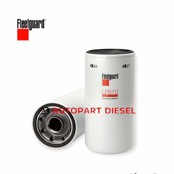 Jual LF670 FLEETGUARD GENUINE OIL FILTER / 3889310 CUMMINS / P551670 ...
