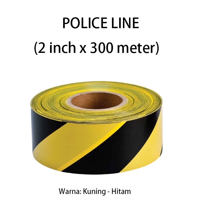 Jual Police Line / Garis Polisi 2 inchi x 300 meter / Barricade Tape ...