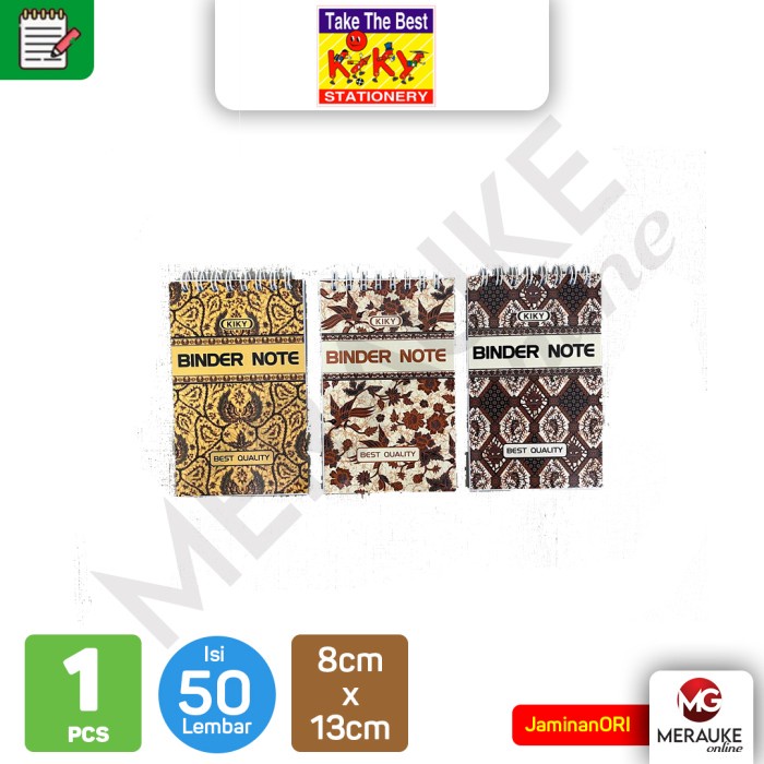 Jual KIKY A7 Binder Note Spiral / Buku Catatan Kecil Spiral A7 624458 ...