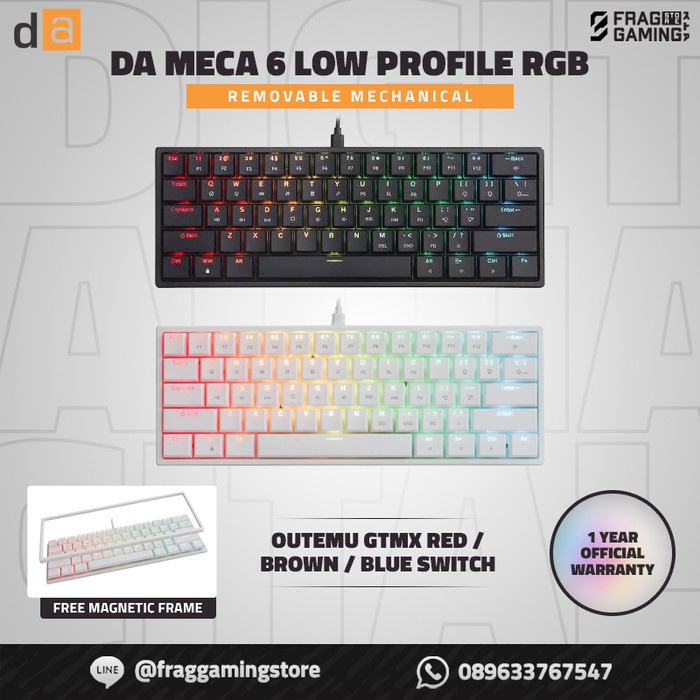 Jual Digital Alliance DA Meca 6 / Meca6 RGB Mini Gaming Mechanical ...