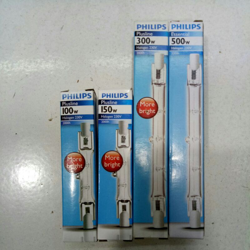 Jual Philips plusline halogen 500 watt / Plusline 1000 watt / Philips ...