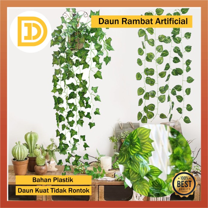 Jual Daun Rambat Plastik Artificial Ivy Dekorasi Bunga Gantung ...