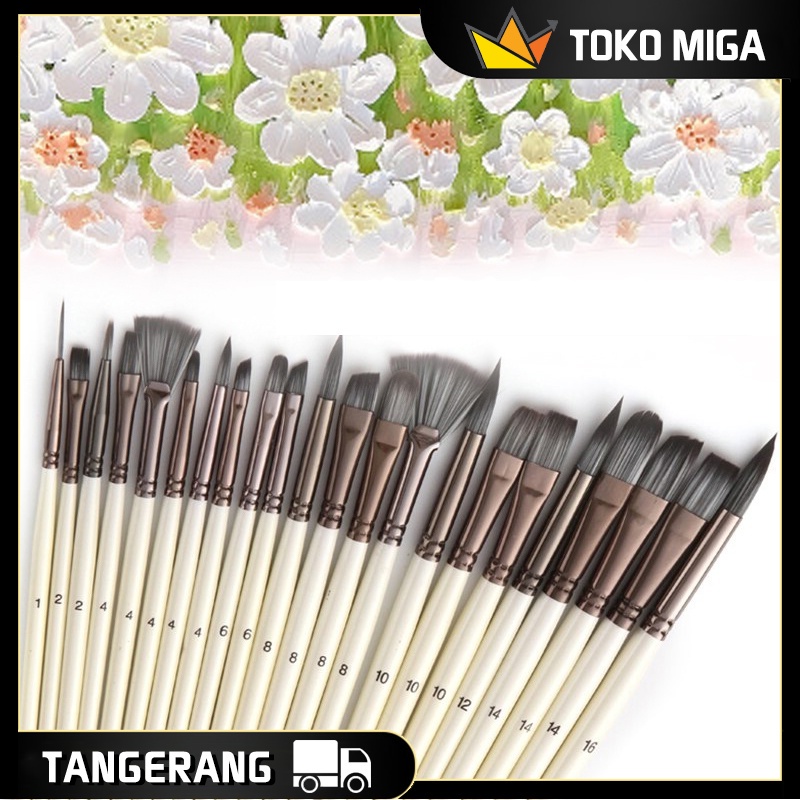 Jual 24Pcs Kuas Lukis Set Watercolor Paint Brushes Artist Paint Brushes ... Jual 24Pcs Kuas Lukis Set Watercolor Paint Brushes Artist Paint Brushes ...