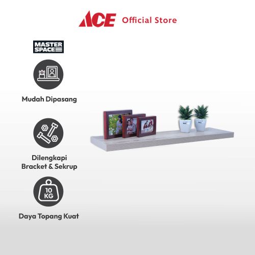 Jual Ace Stora 90 Cm Rak Dinding Dekorasi - Cokelat Oak Decorative Wall ...