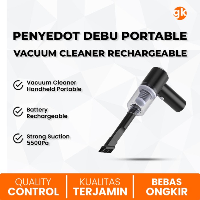 Jual Vacuum Cleaner Car Penyedot Debu Mobil Wireless Portable Battery ...