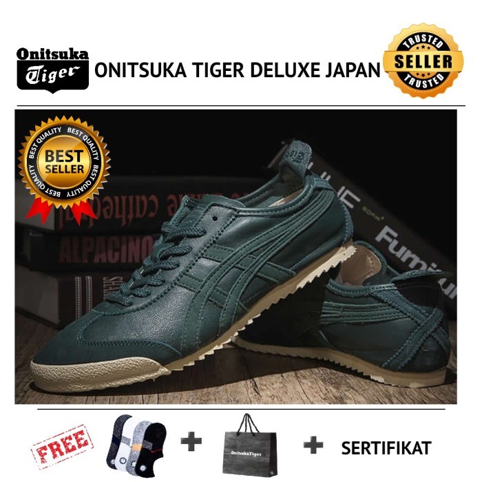 Jual onitsuka tiger japan nippon made deluxe green | Shopee Indonesia
