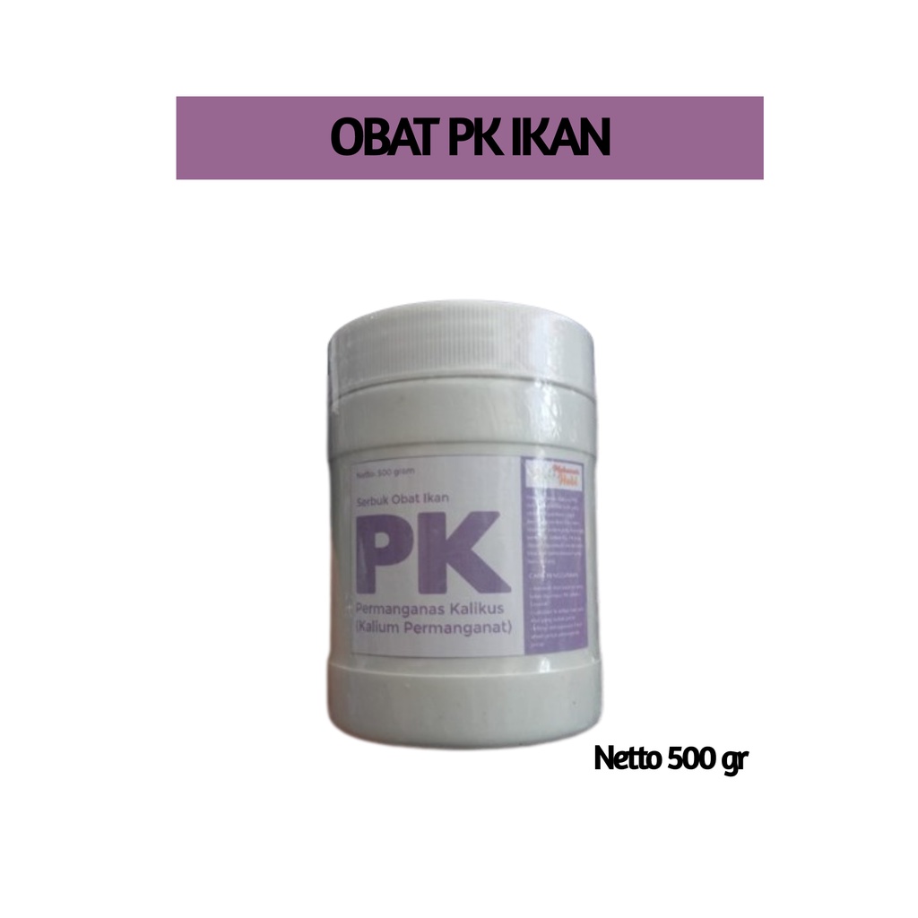 Jual Kalium Permanganat Permanganate Pk Obat Cacar Ikan Koi 500gr 500 ...