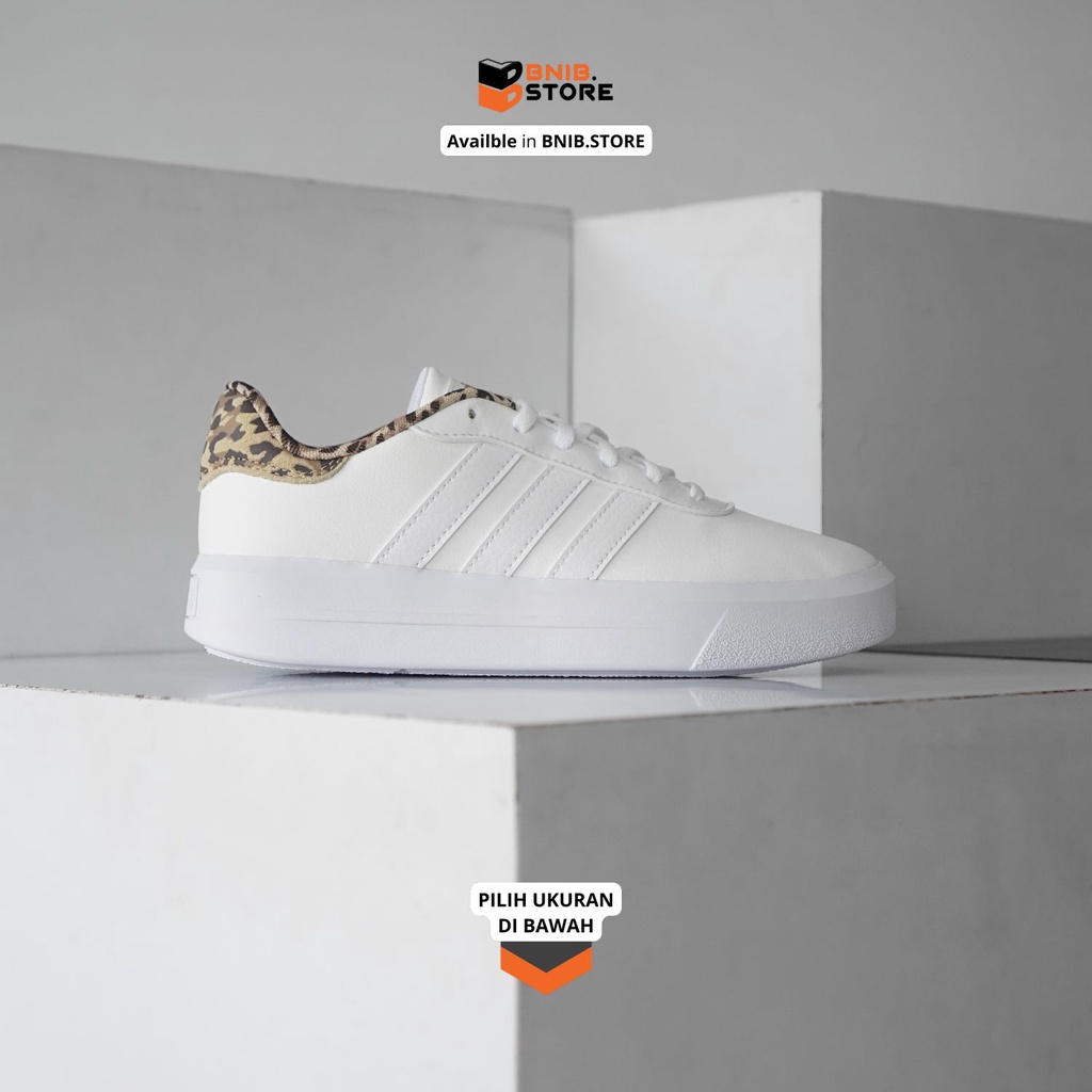 Jual ADIDAS W COURT PLATFORM CLOUD WHITE SAFARI [GW9786] ORIGINAL ...