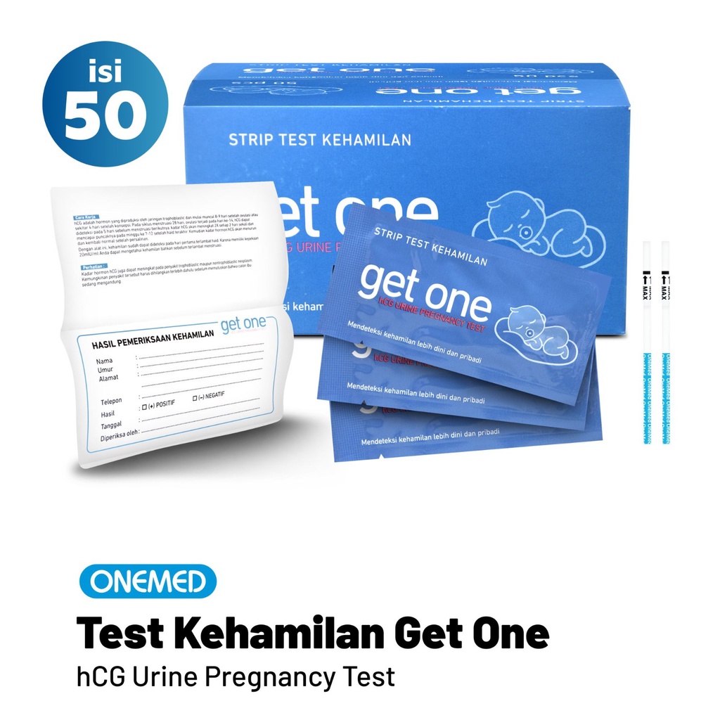 Jual Tes Hamil Get One Test Onemed Box Isi 50 Pcs | Shopee Indonesia
