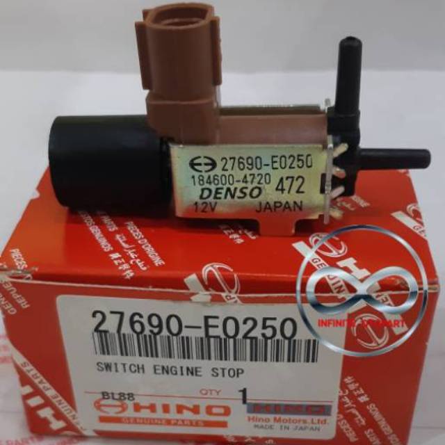 Jual SWITCH ENGINE STOP HINO TOYOTA HT125 HT130 27690-E0250 | Shopee ...