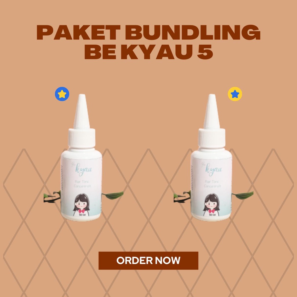 Jual Be Kyau Paket Bundling 5 ( 2 Hair Tonic 50 ml ) | Shopee Indonesia
