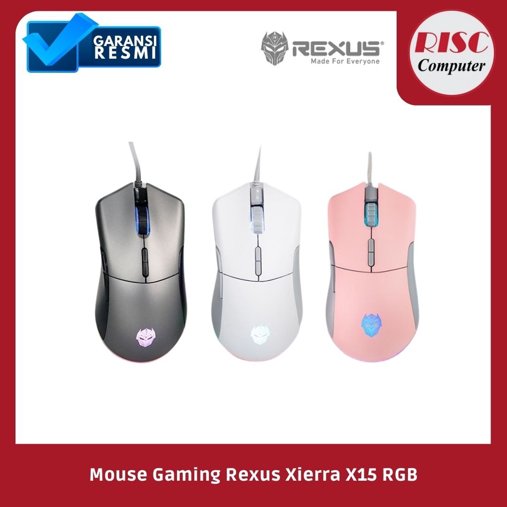 Jual Mouse Gaming Rexus Xierra X15 - Macro with RGB Light | Shopee ...