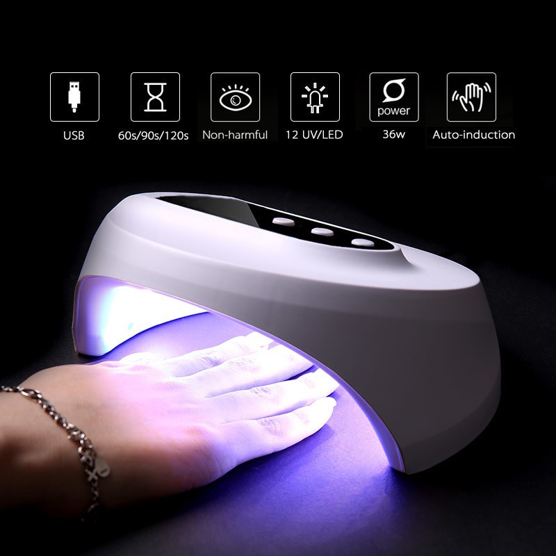 Jual Show Marcos Pengering Kutek Kuku Smart Portable UV LED Nail Dryer 36W | Shopee Indonesia