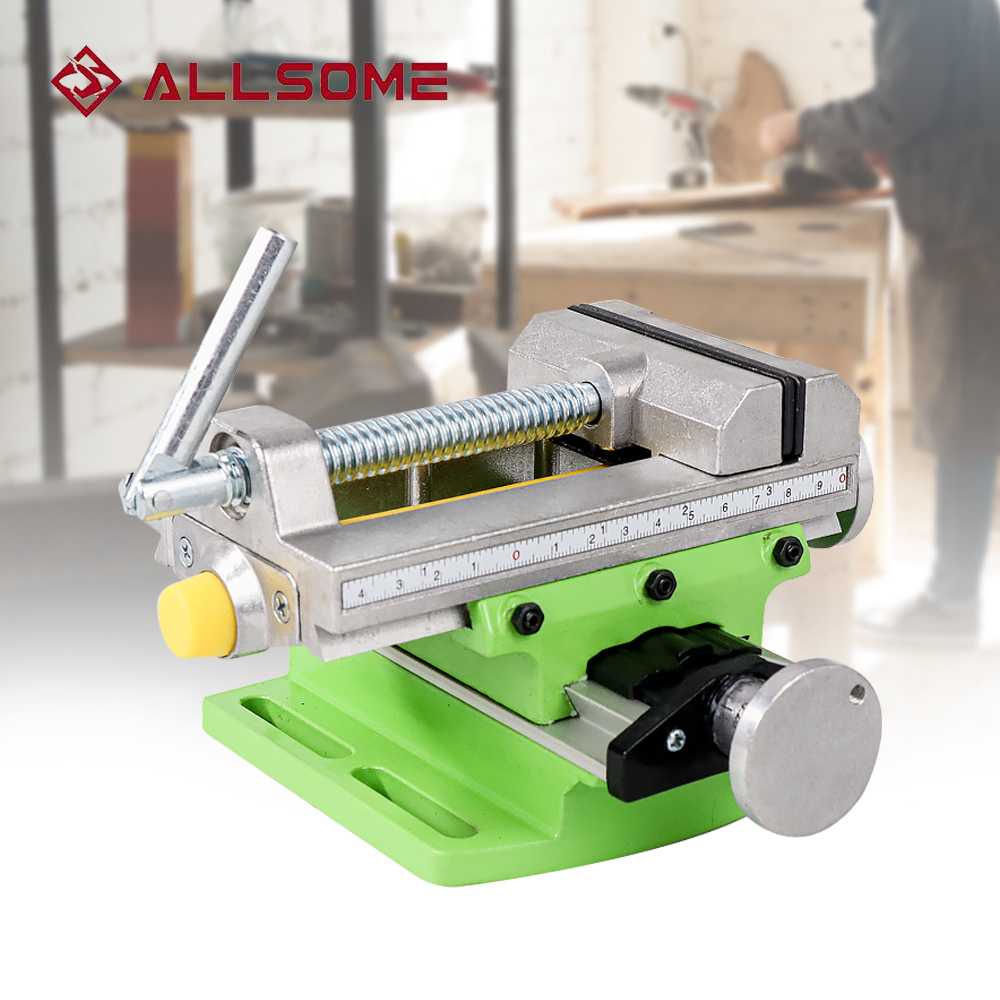 Jual Allsome Precision Machine Vise Cross Slide Milling Drilling BG ...