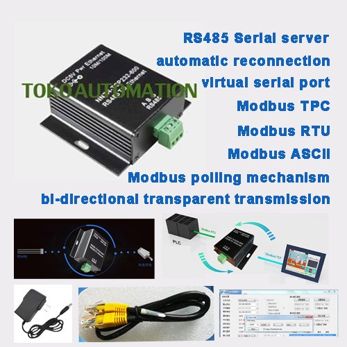Jual Alat Industrial | RS485 485 to Ethernet Device Server MODBUS RTU ...