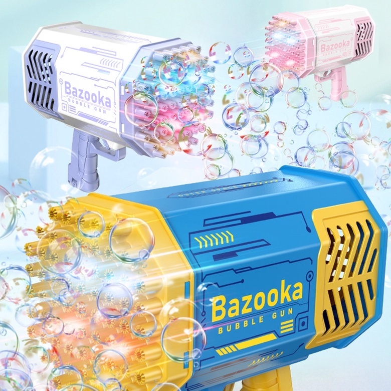 Jual XY74RM LED Bubble Gun Bazooka 69 Lubang // Pistol Gelembung 69 Lubang // Big Bubble Gun ...