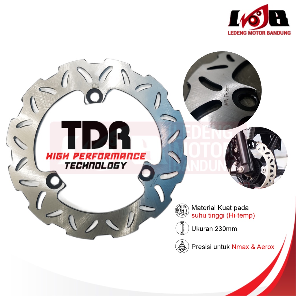 Jual TDR Piringan Cakram Depan Nmax Aerox Front Disc Brake Racing Type TMAX | Shopee Indonesia