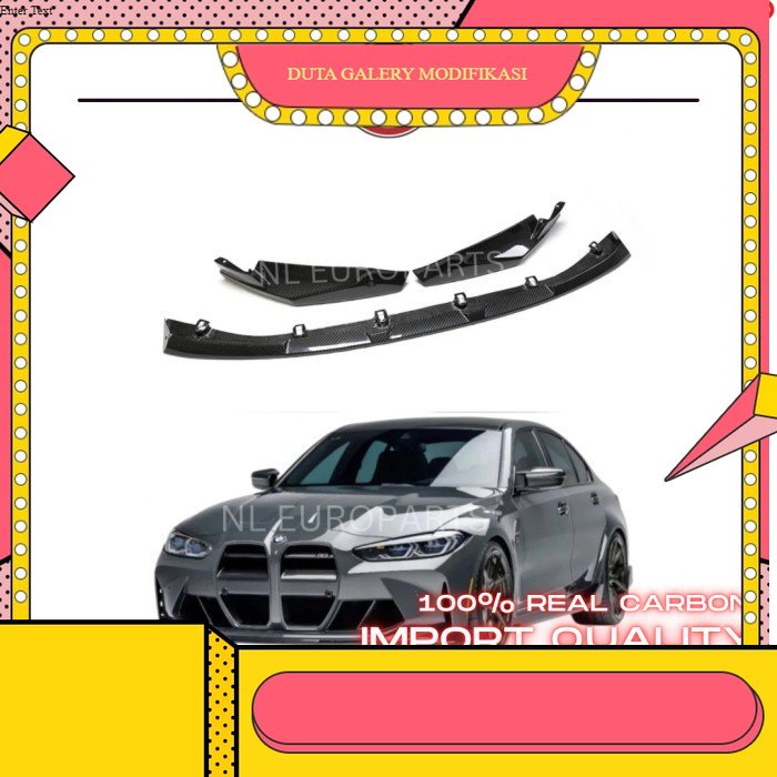 Jual Dry Carbon Front Lips M Performance Style for BMW M3 G80 M4 G82 ...