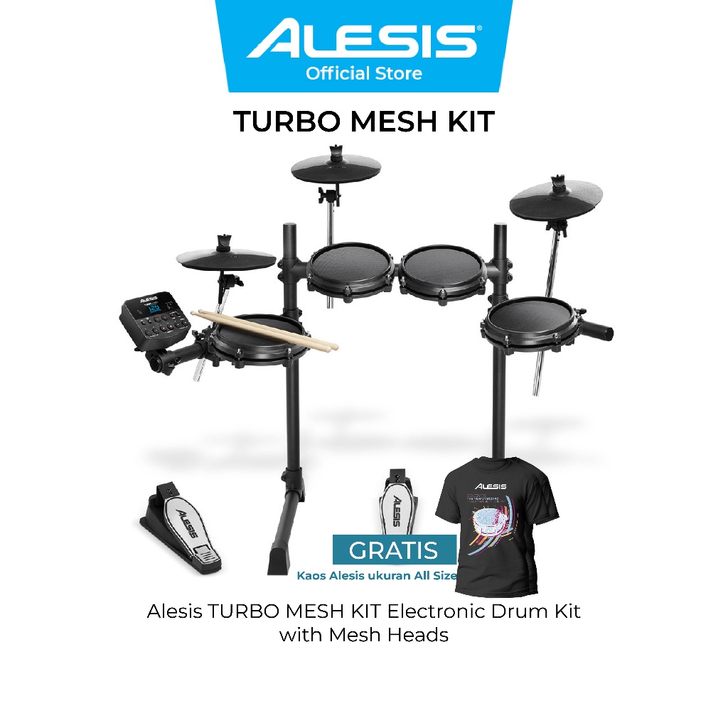 Jual Alesis TURBO MESH KIT Electric Drum Set | Drum Elektrik | Shopee ...