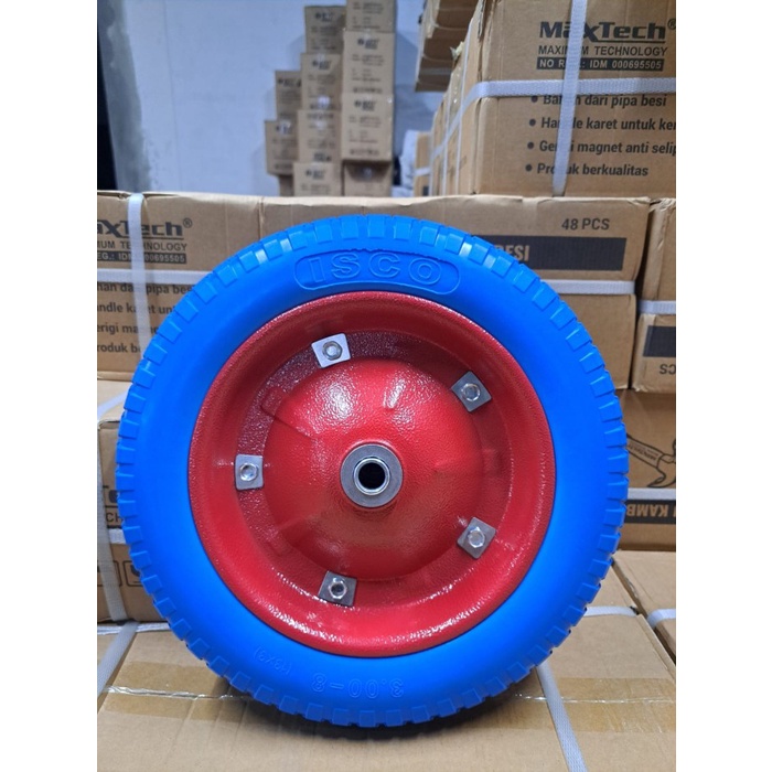 Jual Roda Ban Padat Mati Gerobak Pasir Sorong Foam PU Model Artco Warna ...