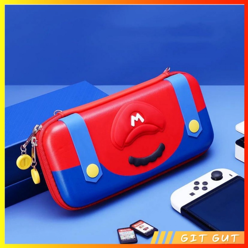Jual Nintendo Switch Super Mario Bros Moustache Case Bag Tas Pouch ...