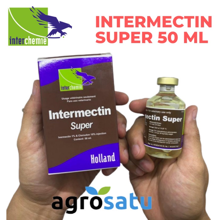 Jual Intermectin Super 50 ML Obat Injeksi Cacing Hati Sapi Kambing ...