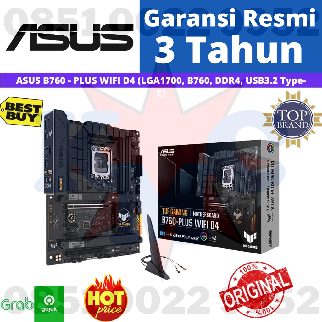 Jual MAINBOARD ASUS TUF GAMING B760-PLUS WIFI D4 | Intel B760 LGA 1700 ...