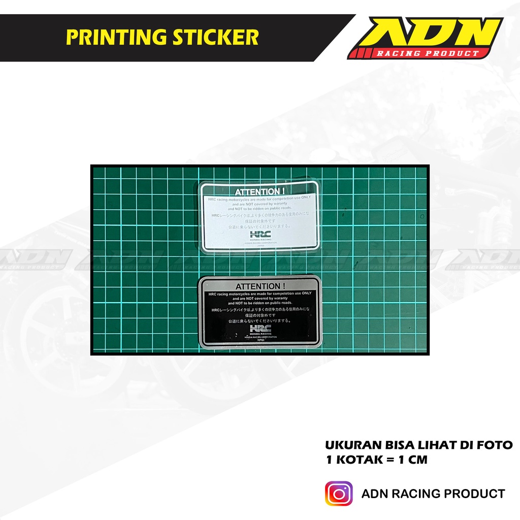 Jual Stiker Hrc Attention Perhatian | Shopee Indonesia