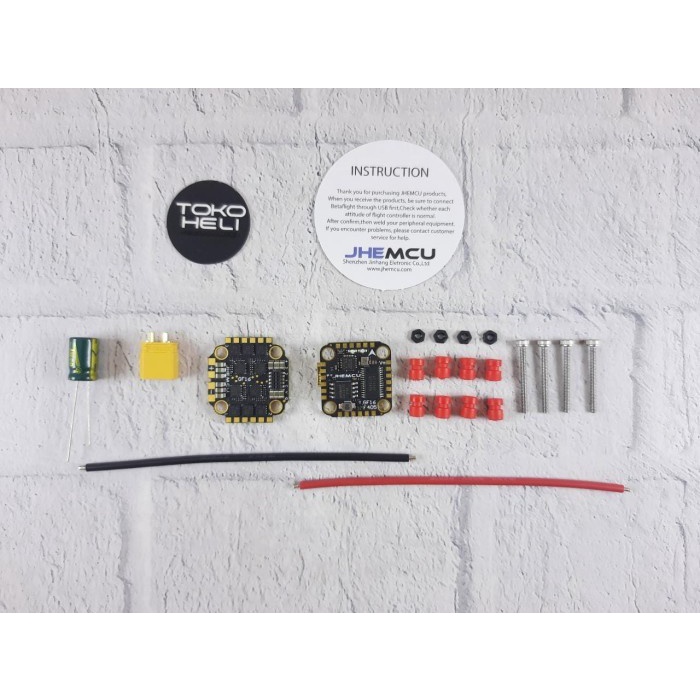 Jual JHEMCU GF16 2-4S 16x16 F405 13A 4IN1 FC ESC Flight Controller ...