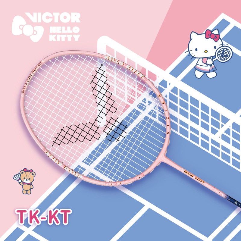 Jual Raket Bulutangkis Victor Seri Kitty Hello TK-KT & DX-KT , Crayon ...