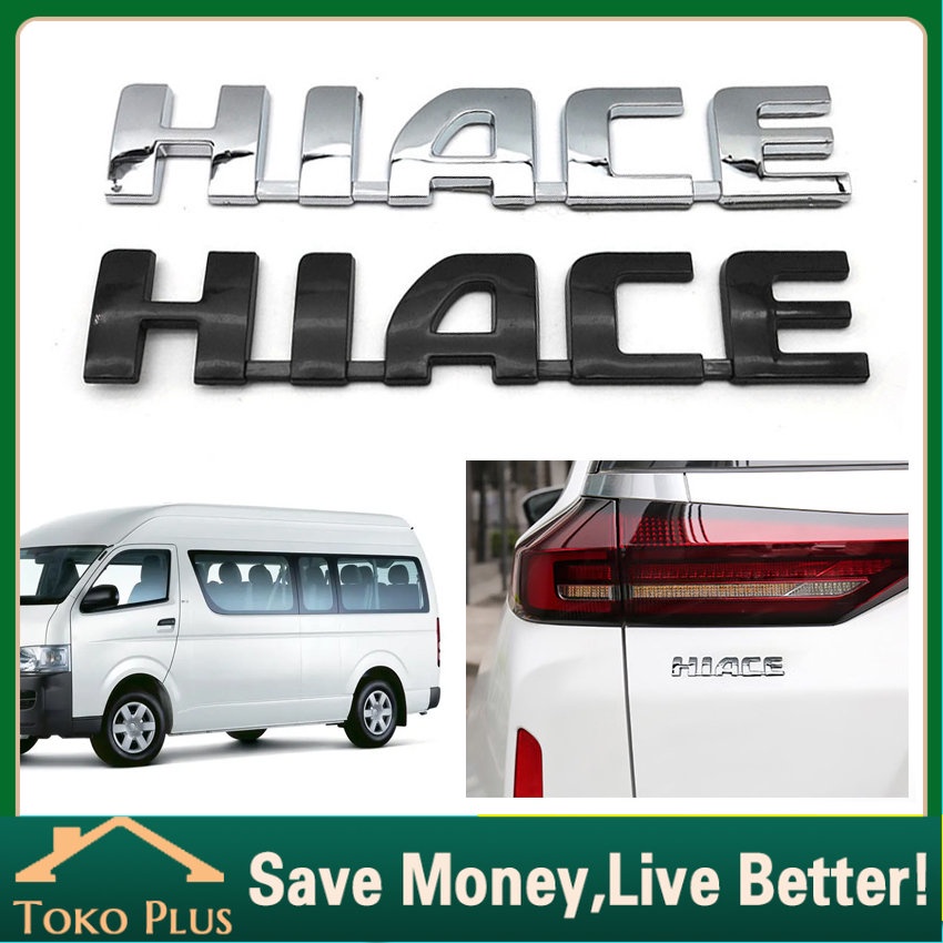 Jual Stiker Bagasi TOYOTA HIACE - Emblem Logo Tulisan Toyota Hiace Hi ...