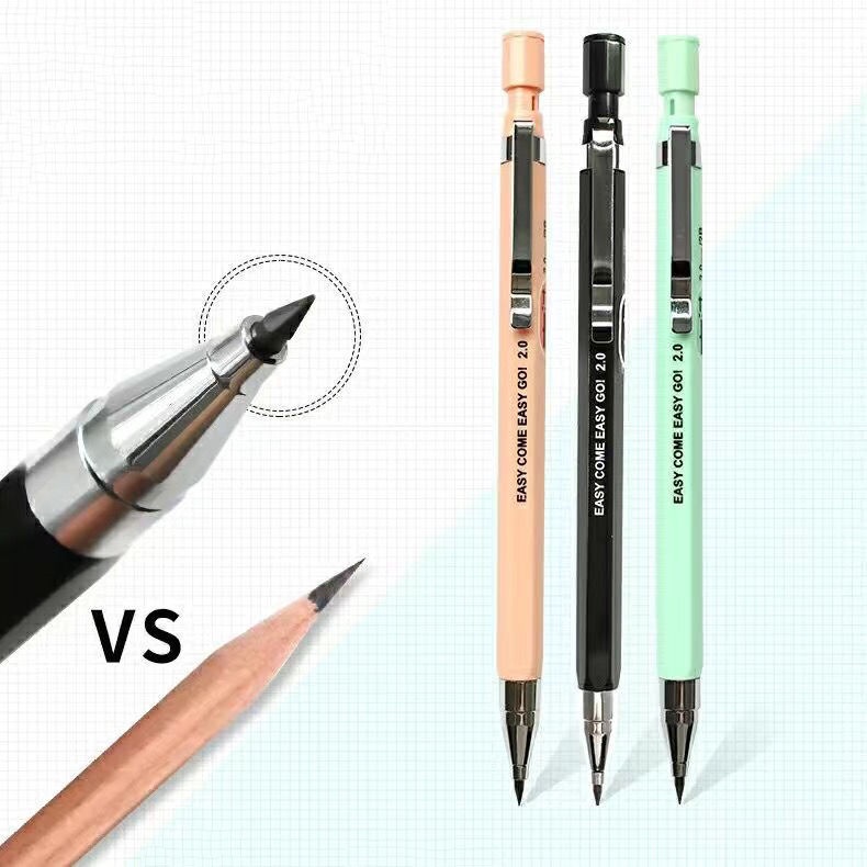 Jual Mechanical Pencil Graphite Lead Automatic/Pensil Mekanik (2.0mm ...