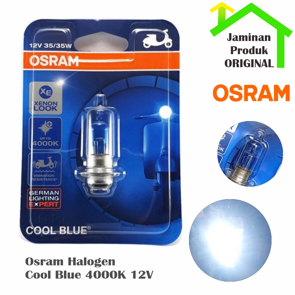 Jual Osram Cool Blue H6 K1 Lampu Depan Halogen CoolBlue Motor Bebek Matic | Shopee Indonesia