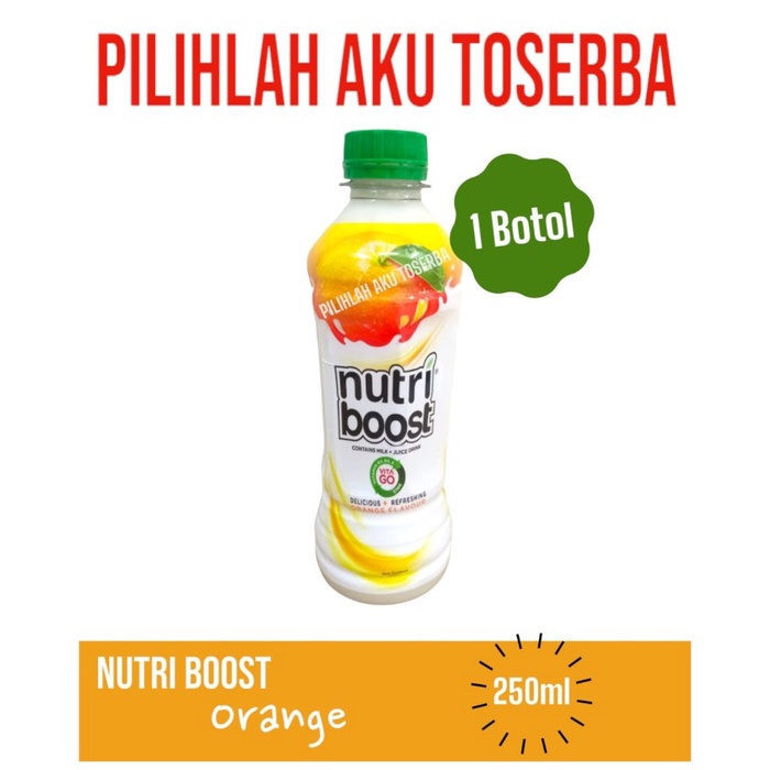 Jual NUTRIBOOST Orange Botol Pet 300 ml - ( HARGA 1 BOTOL ) | Shopee ...