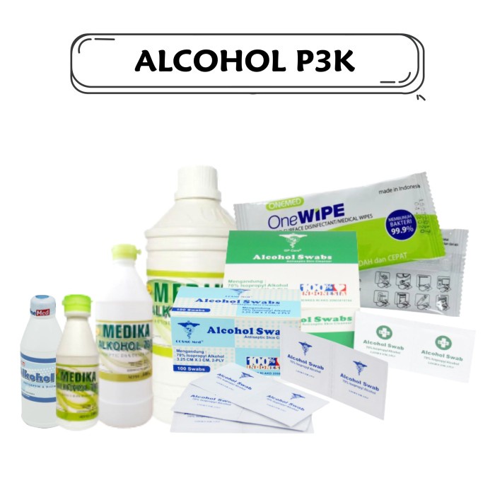 Jual Alcohol Swab Alkohol 70% Kapas Tisu Tissue Pads Antiseptik P3K ...