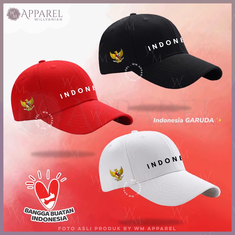 Jual Topi baseball Garuda Indonesia 17 AGUSTUS Korean style indonesia ...