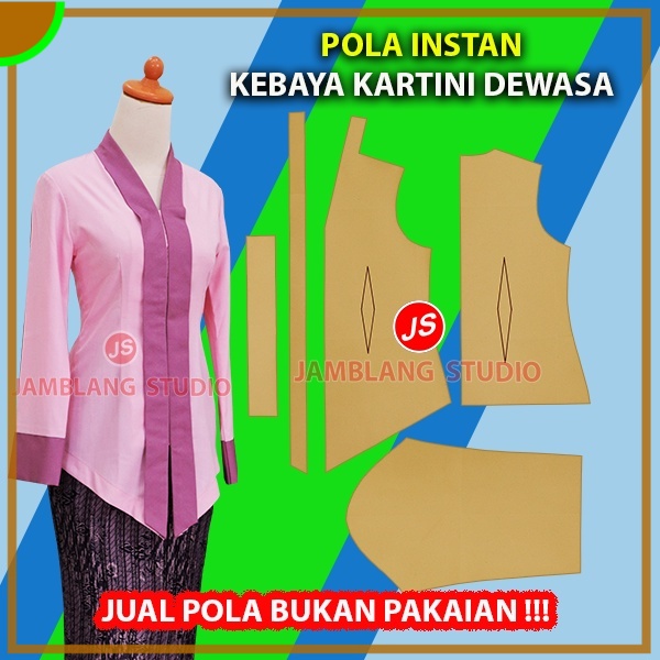 Jual Pola Instan Kebaya Kartini | Aneka Pola | Shopee Indonesia