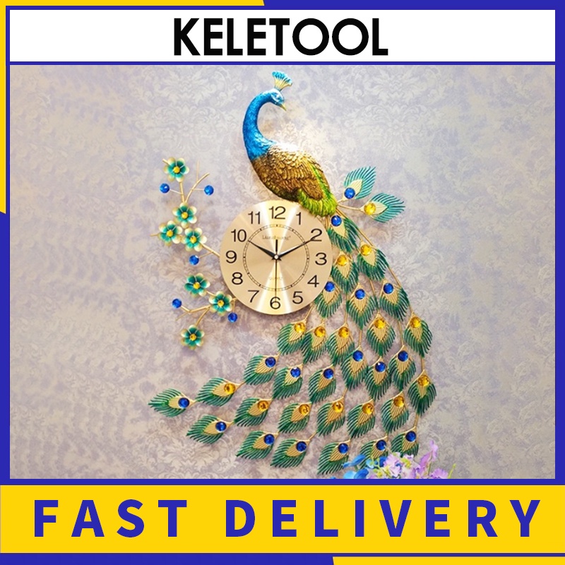 Jual Merak Jam Dinding Besar Jam Dinding Merak Besar Ruang Tamu Jam ...