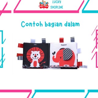 Jual [BIG SALE] SQUARE CONTRAST SOFT BOOK | Mainan buku kain bayi ...