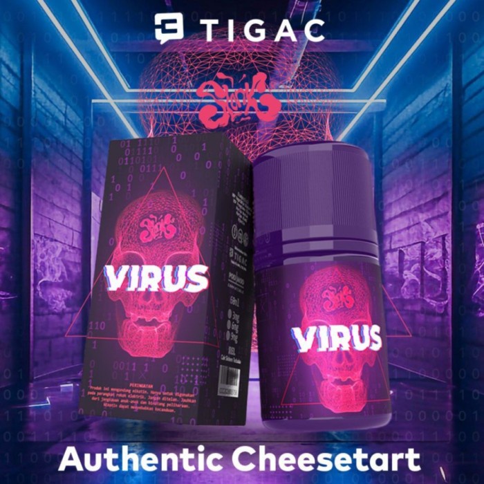 Jual SLANK VIRUS CHEESE TART FREEBASE 60ML BY TIGAC x SLANK ORIGINAL ...