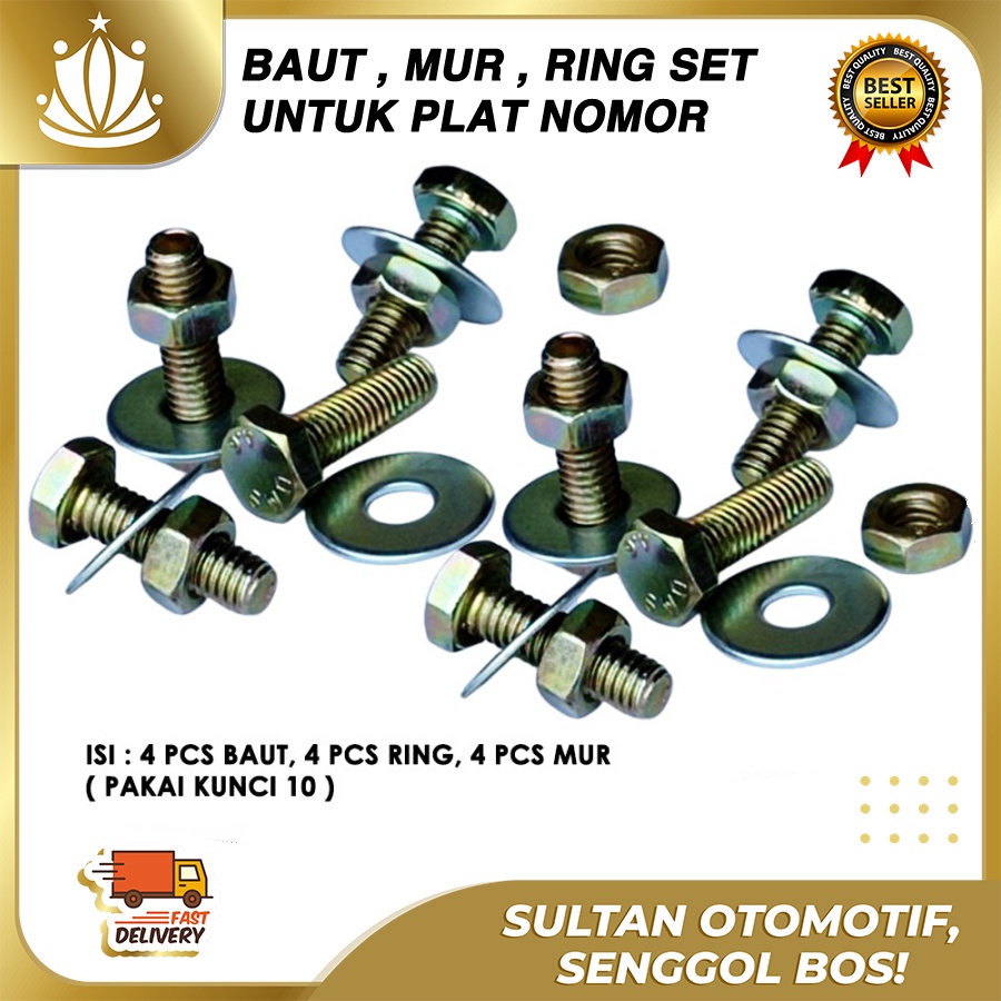 Jual Baut Plat Nomor / Baud Ring Mur | Shopee Indonesia