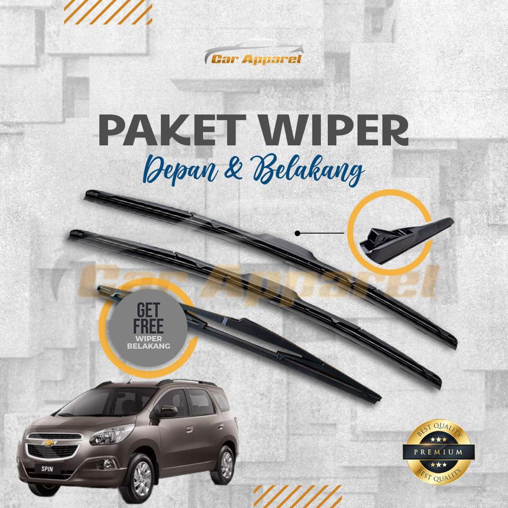 Jual Bundling WIPER Chevrolet spin 2012-2015 Hybrid Cutting | Shopee ...